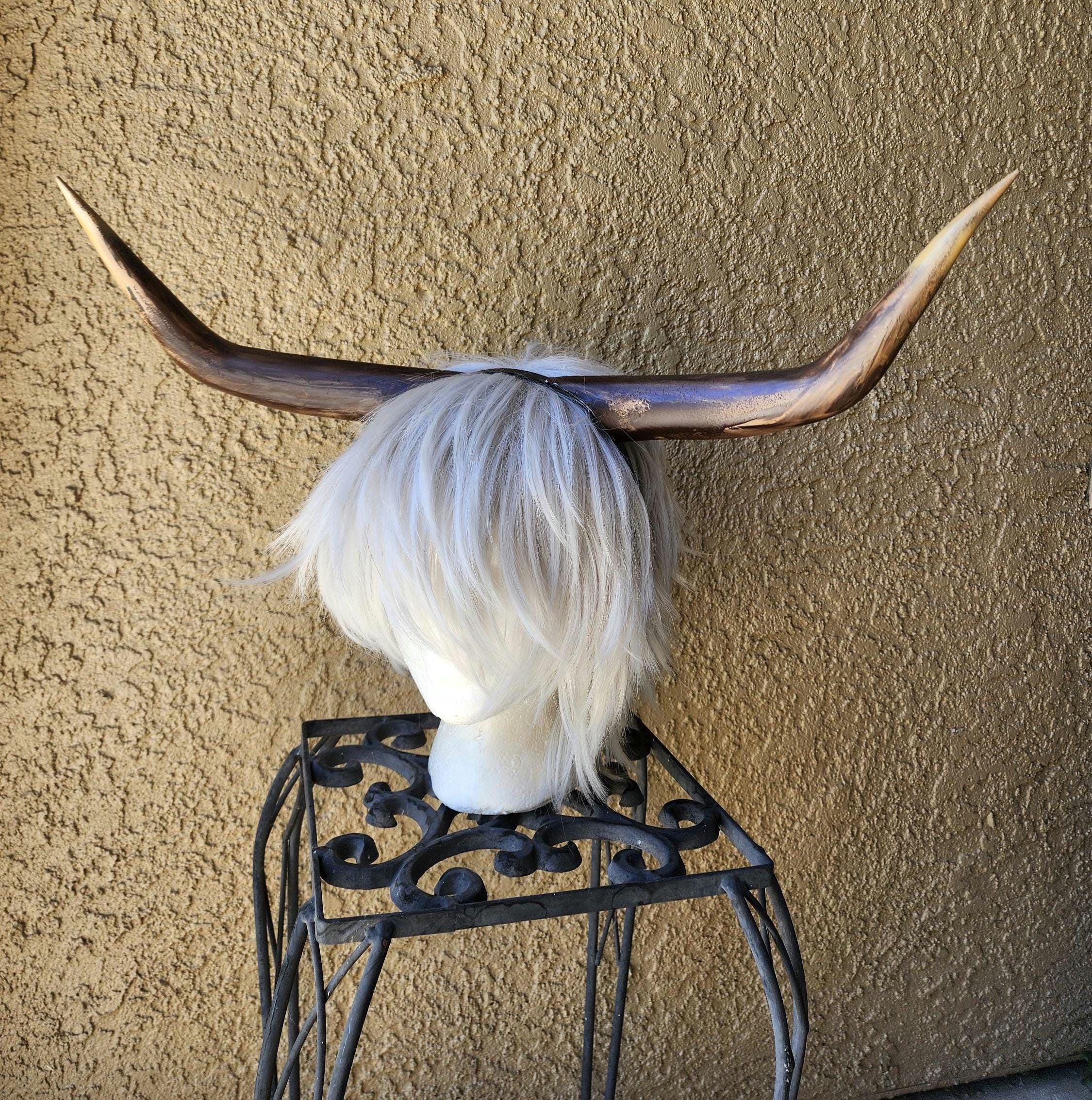 3D printed Light weight steer horns Highland Cow horns Matador horns b ...